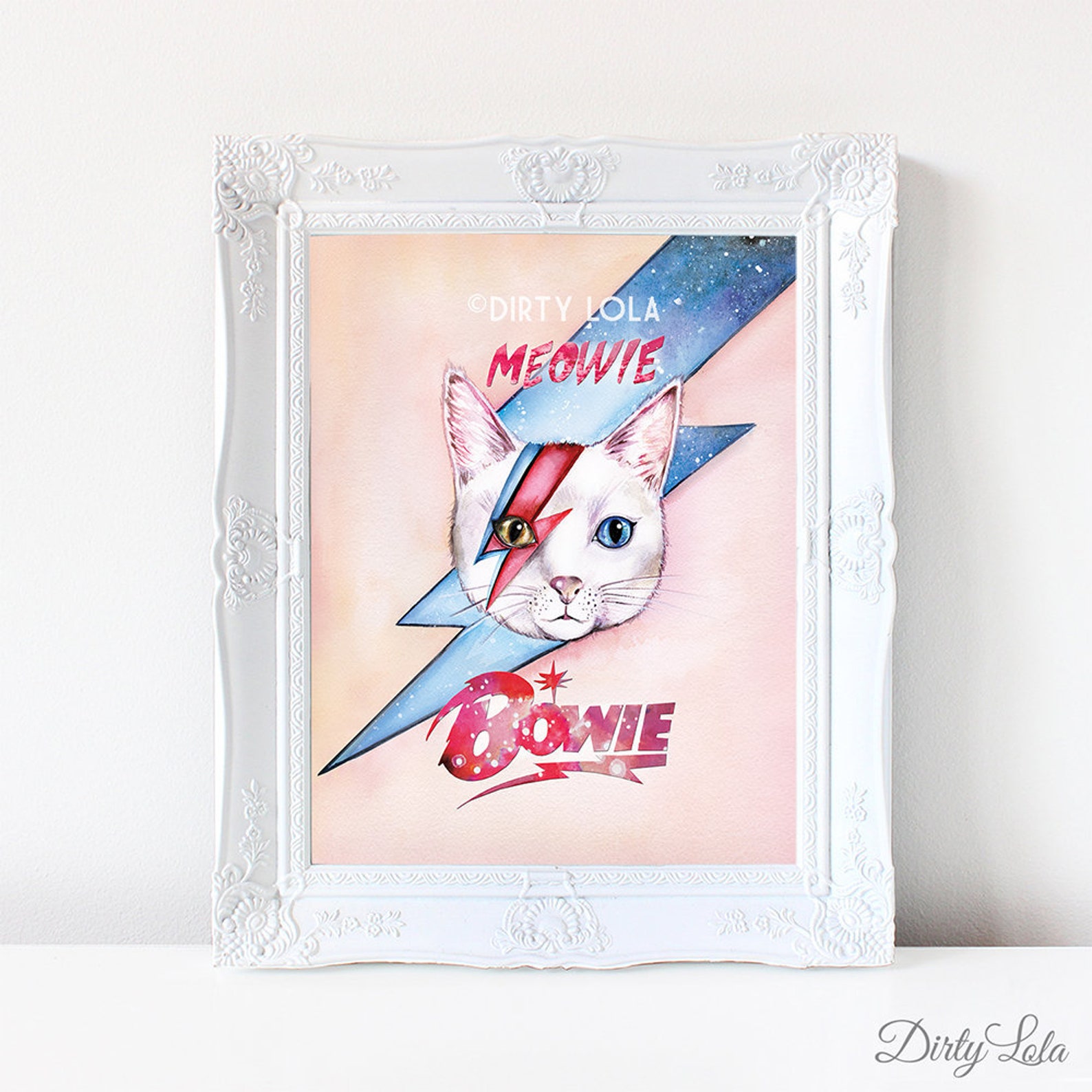 Cat Painting Meowie Cat Portrait Illustration Cat Art - Etsy UK