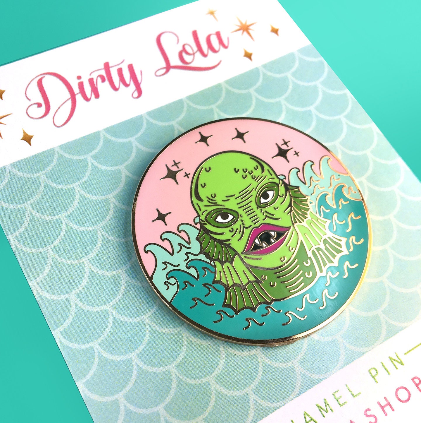 The Creature Hard Enamel Pin Pop Culture Monster - Etsy