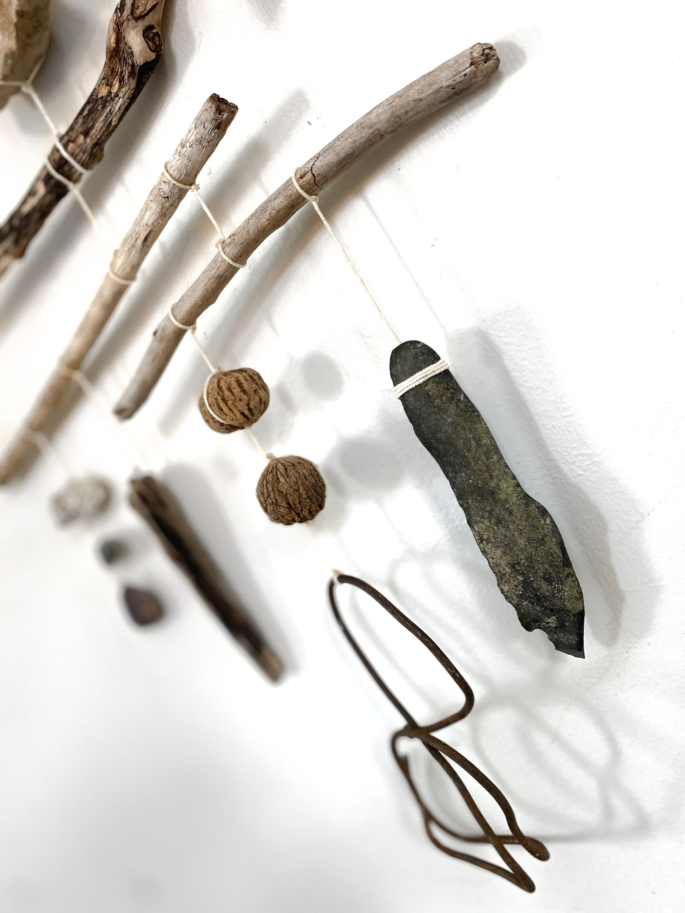 021 Nature Mobile / Stone Wall Hanging - Etsy