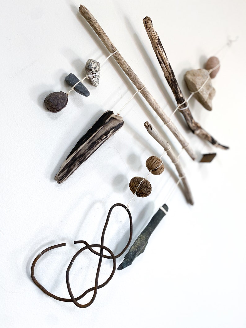 021 Nature Mobile / Stone Wall Hanging - Etsy