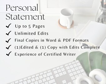 Personal Statement Planner Template for University Students A4 - Etsy UK