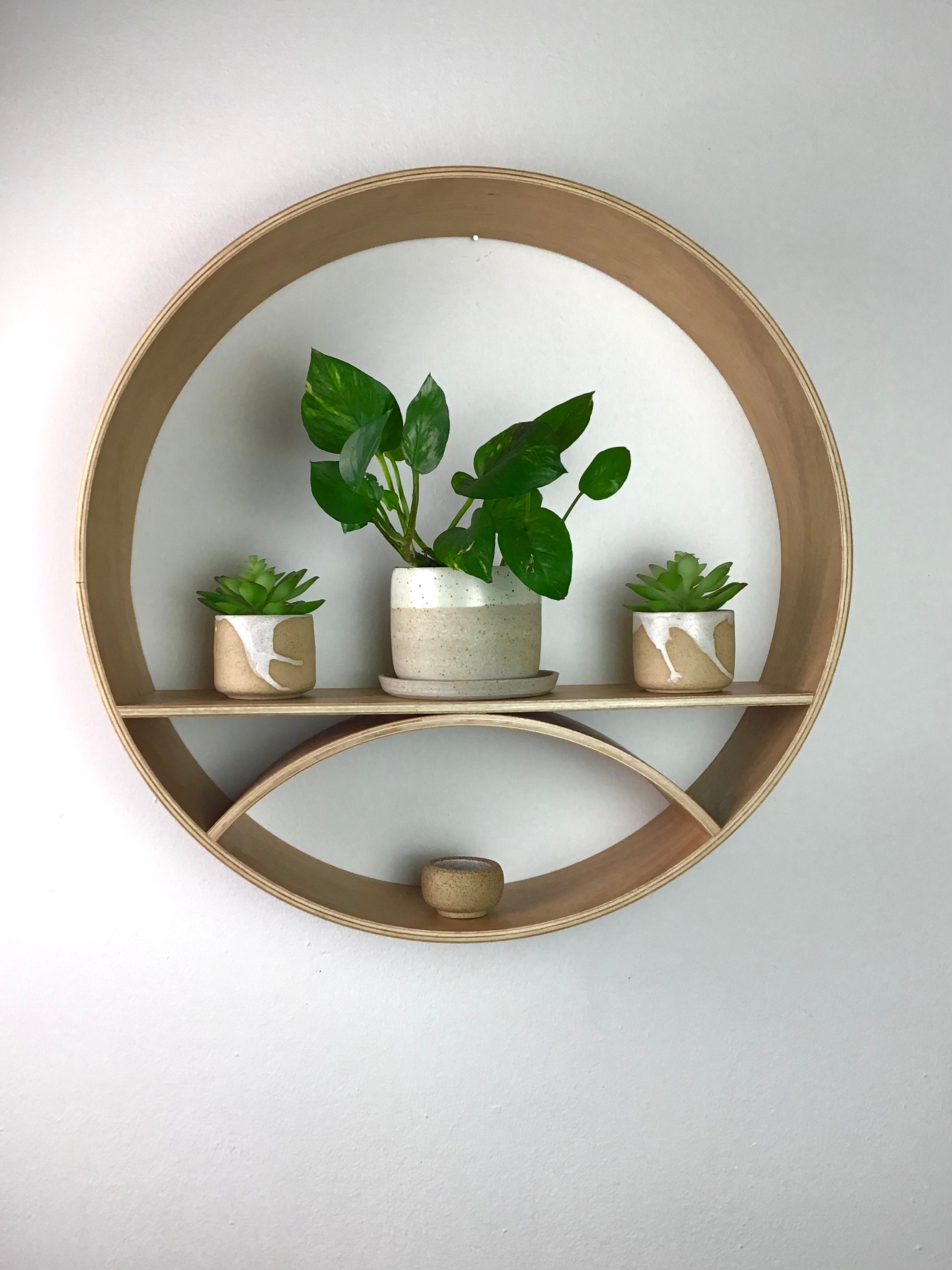 Round Wall Shelving Unit Floating Shelf Wall Decor Designer | Etsy