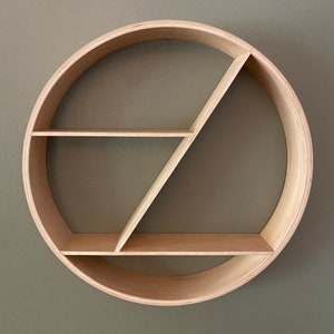 Large Round Shelving Unit Floating Wall Shelfmodern Circular Shelf ...