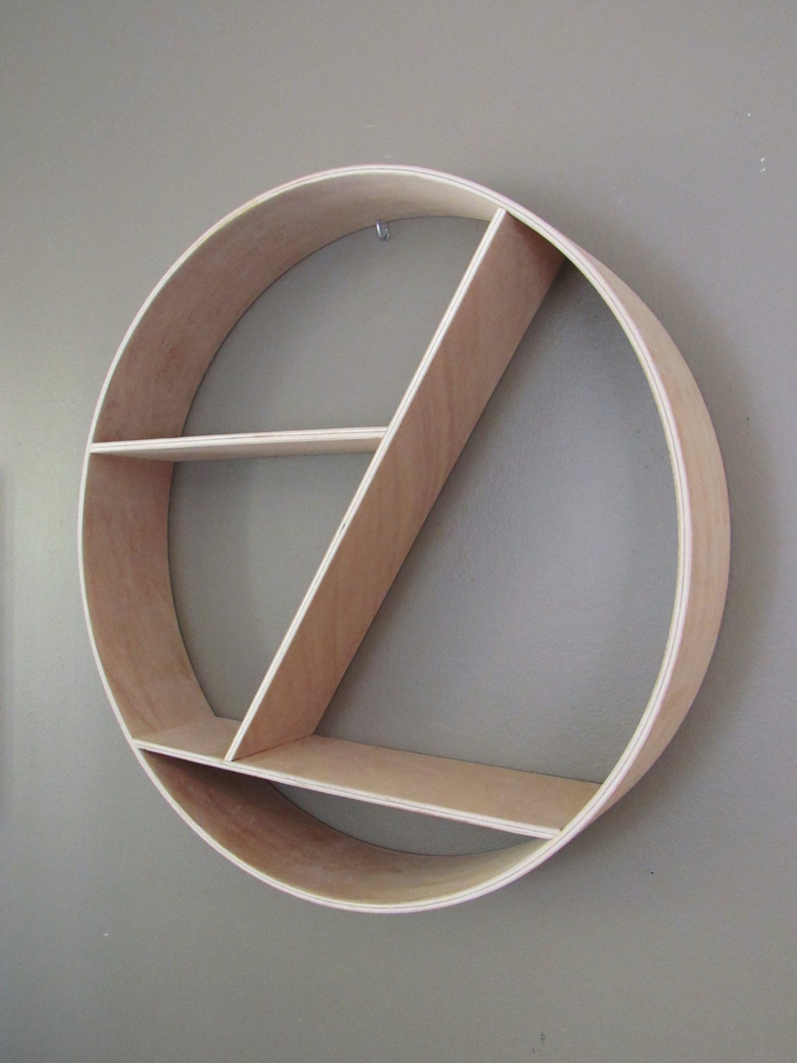 Large Round Shelving Unit Floating Wall Shelfmodern Circular | Etsy