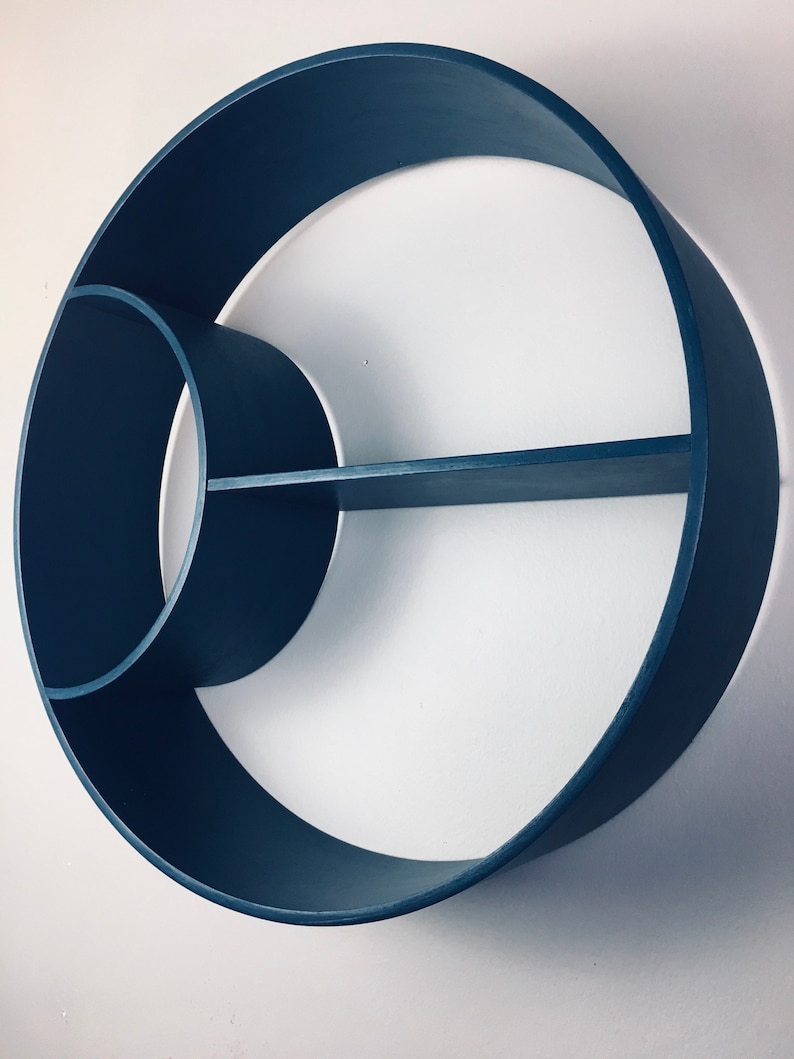 Unique Circular Shelf 22-inch Round Repurposed Wood Shelf | Etsy