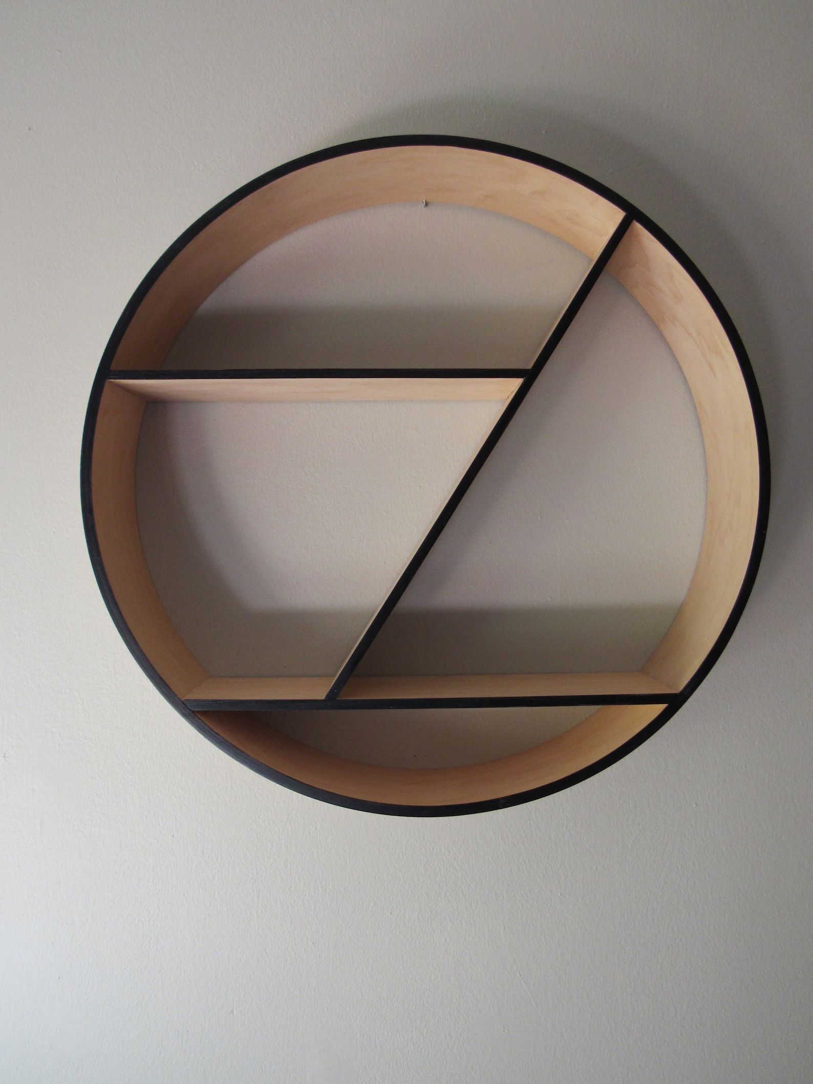 Large Round Shelving Unit Floating Wall Shelfmodern Circular | Etsy