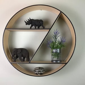 Large Round Shelving Unit| Floating Wall Shelf|modern Circular Shelf ...