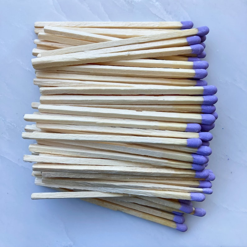 Refill Matchsticks Bundle of 100 Color Safety Matches to - Etsy