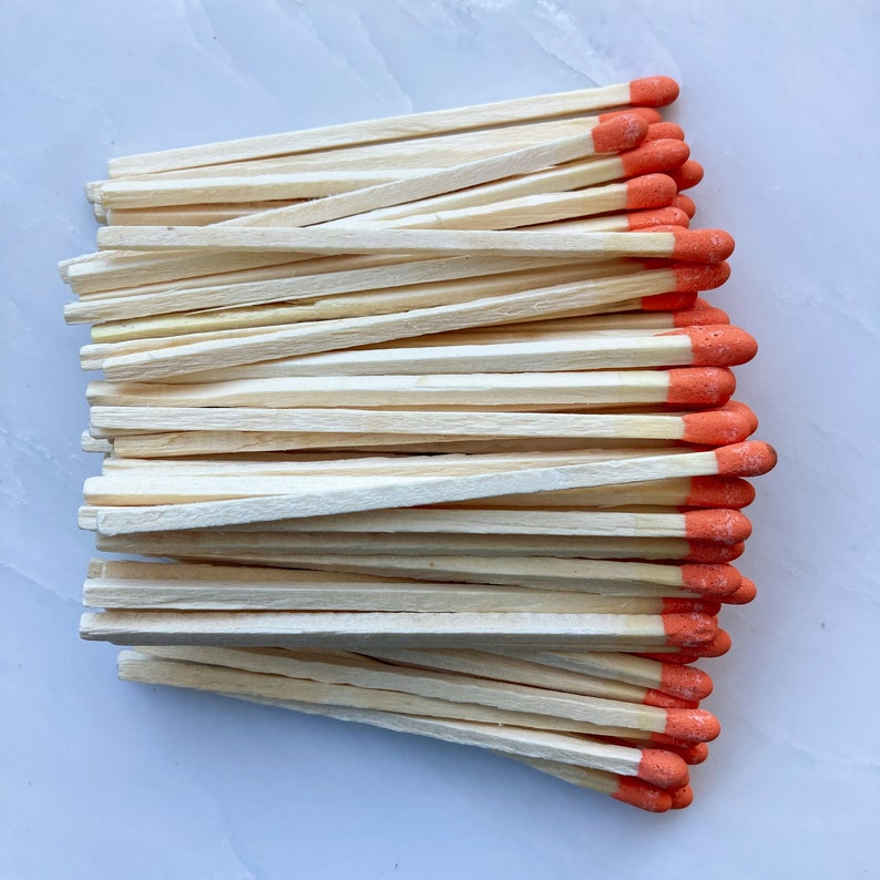 Refill Matchsticks Bundle of 100 Color Safety Matches to - Etsy