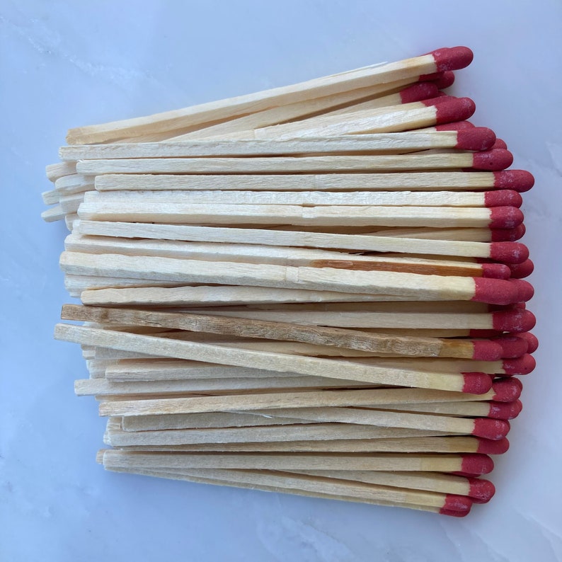 Refill Matchsticks Bundle of 100 Color Safety Matches to - Etsy