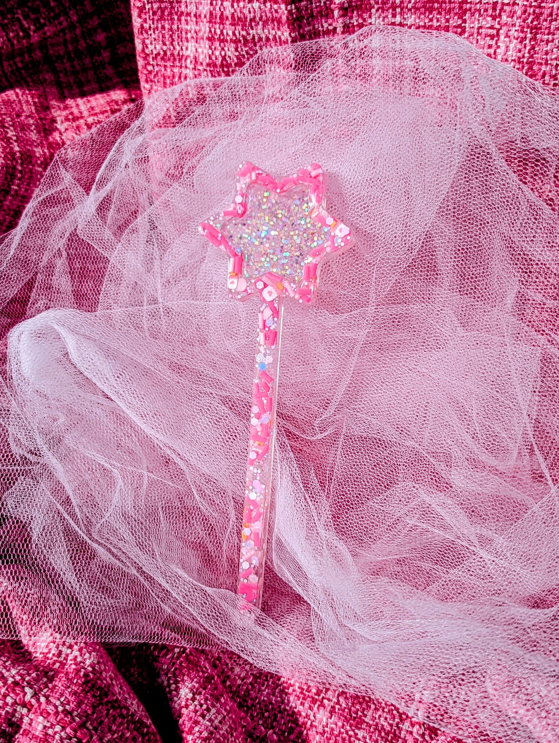 Pink Resin Fairy Princess Wand - Etsy