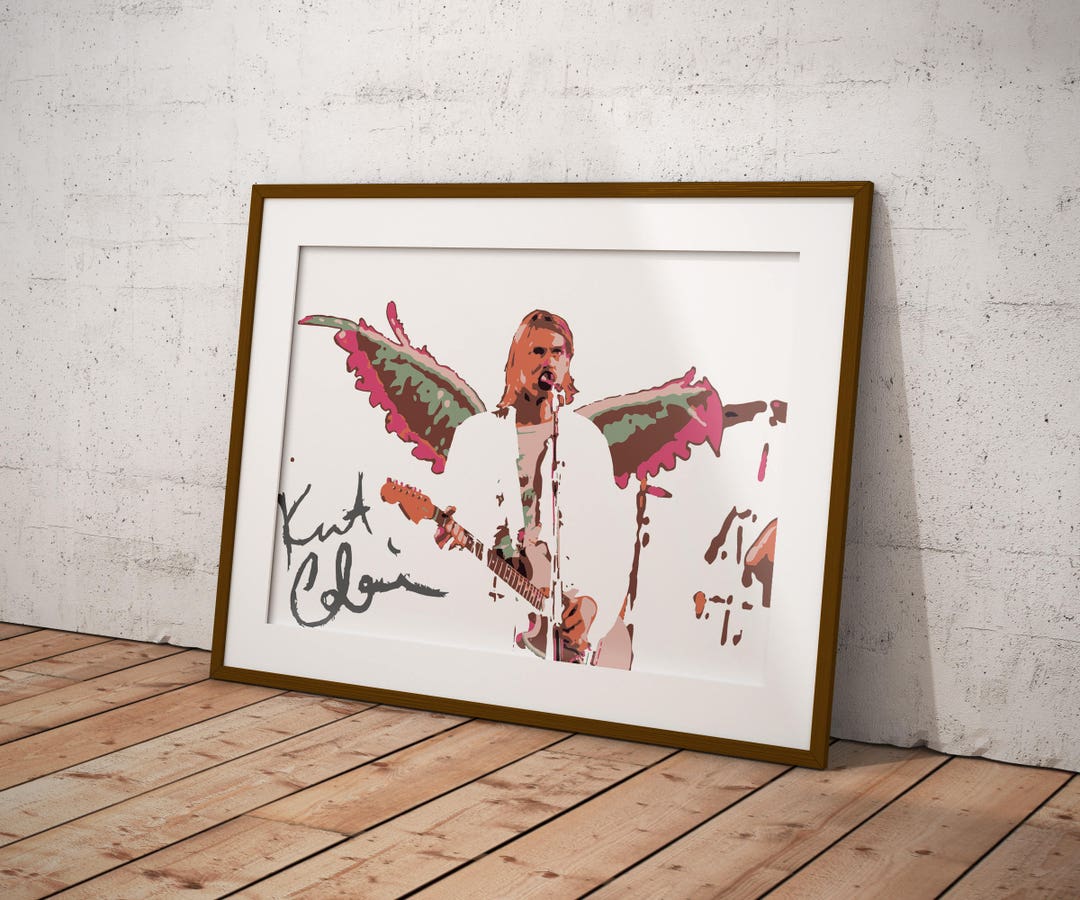 Kurt Cobain Custom Design Hi Resolution Digital Wall Art Printable File ...