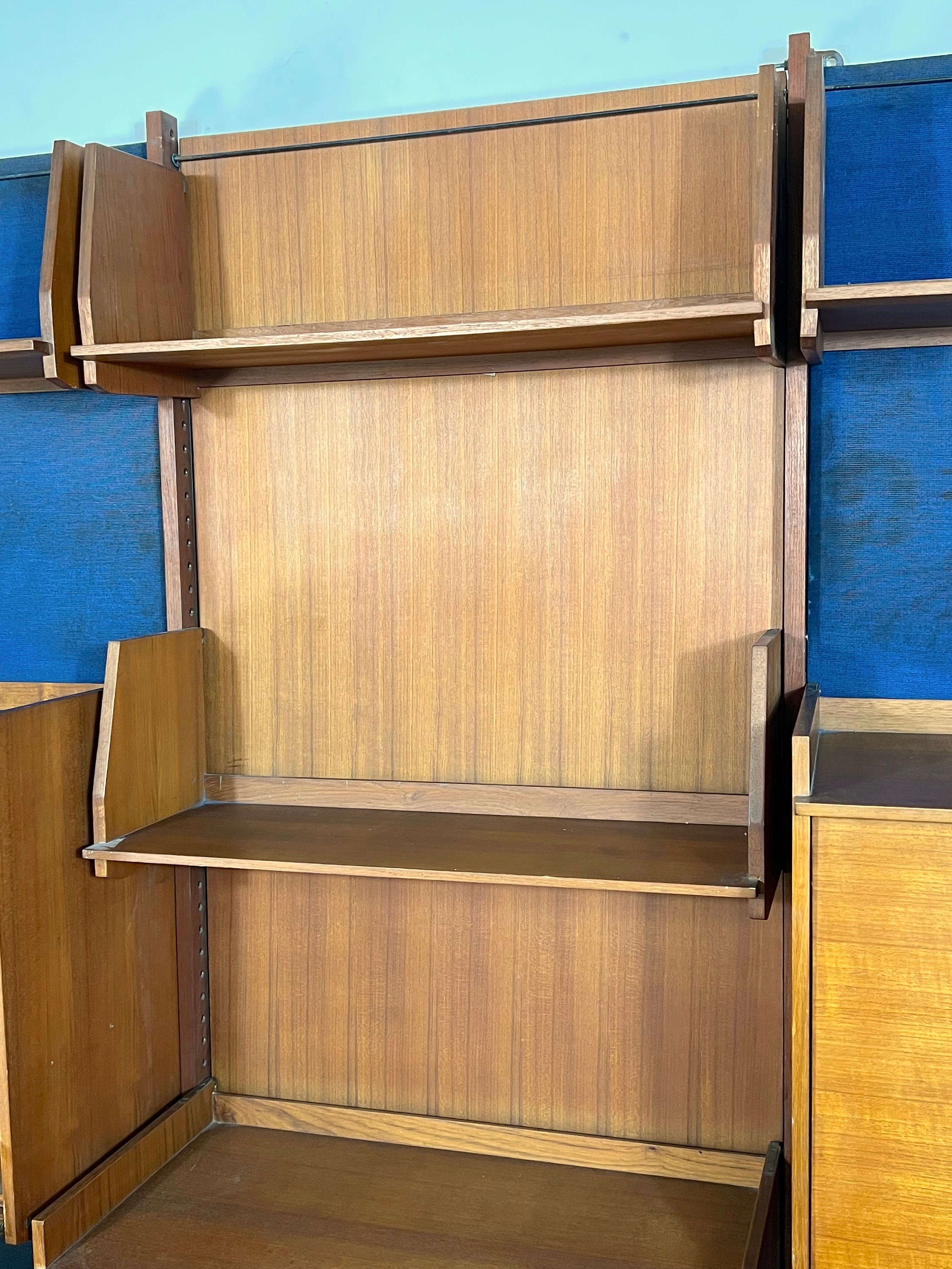 Mid-century Modern Modular Wood Bookcase From 50s - Etsy
