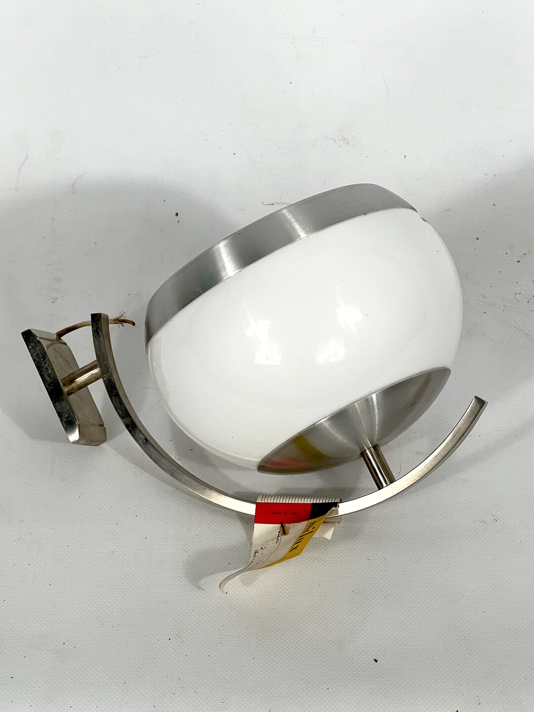 Stilux Milano, Single Aluminum and Perspex Wall Lamp Model Sila. Italy ...