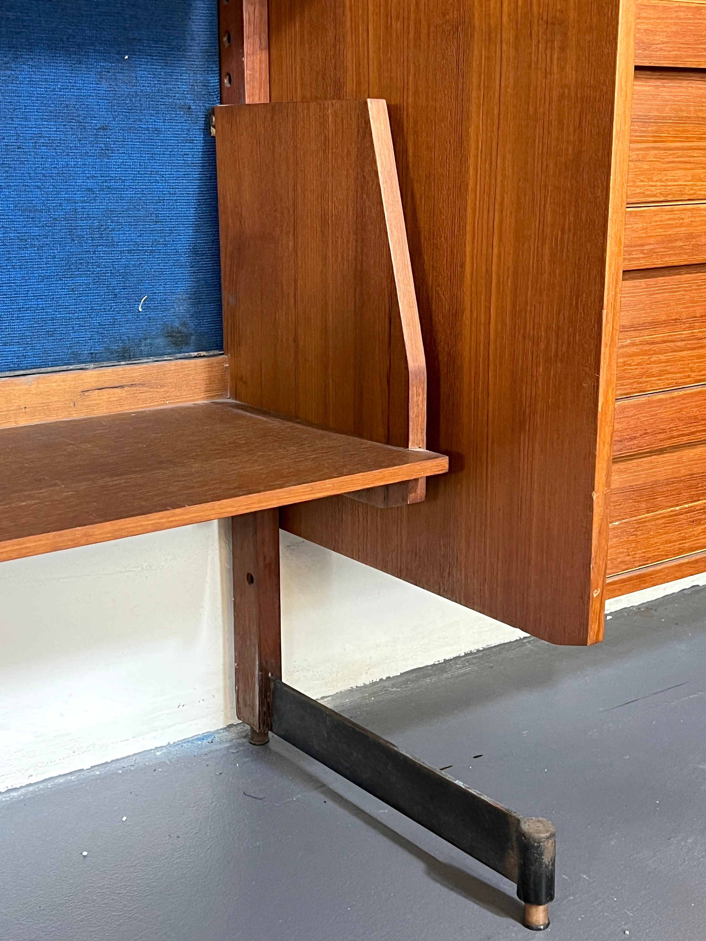 Mid-century Modern Modular Wood Bookcase From 50s - Etsy