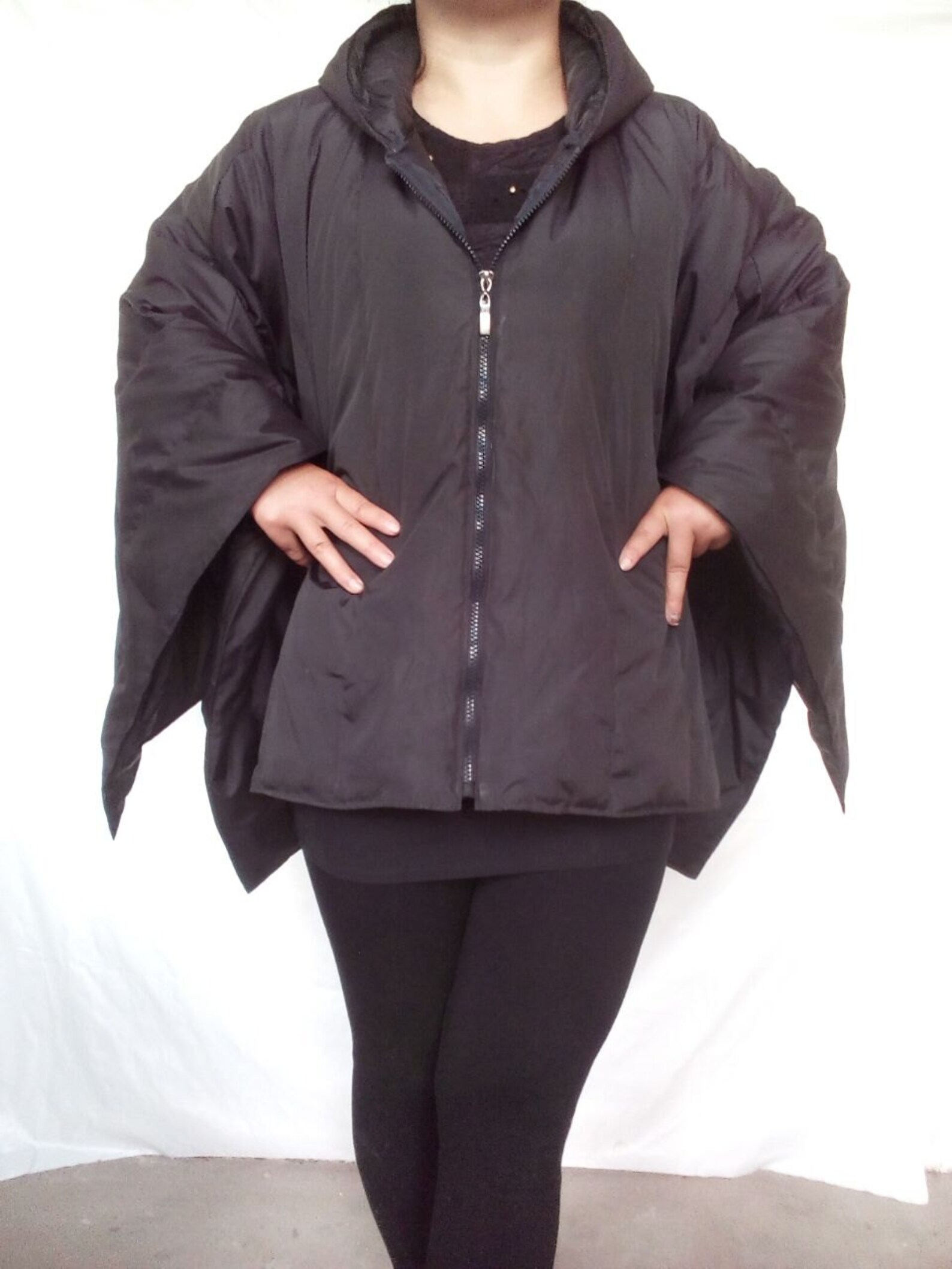 Winter Down Jackets Loose Cloak Style Down Coat Thick Women - Etsy