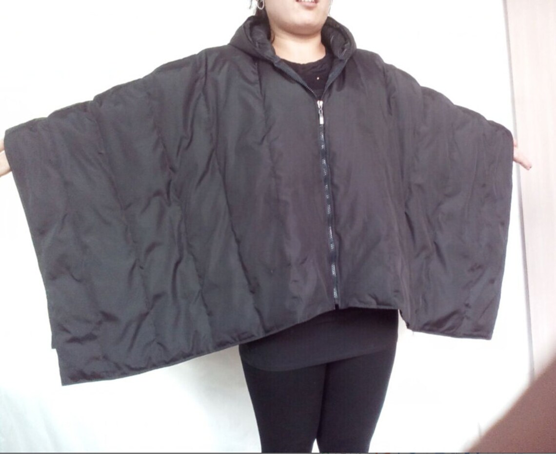Winter Down Jackets Loose Cloak Style Down Coat Thick Women - Etsy