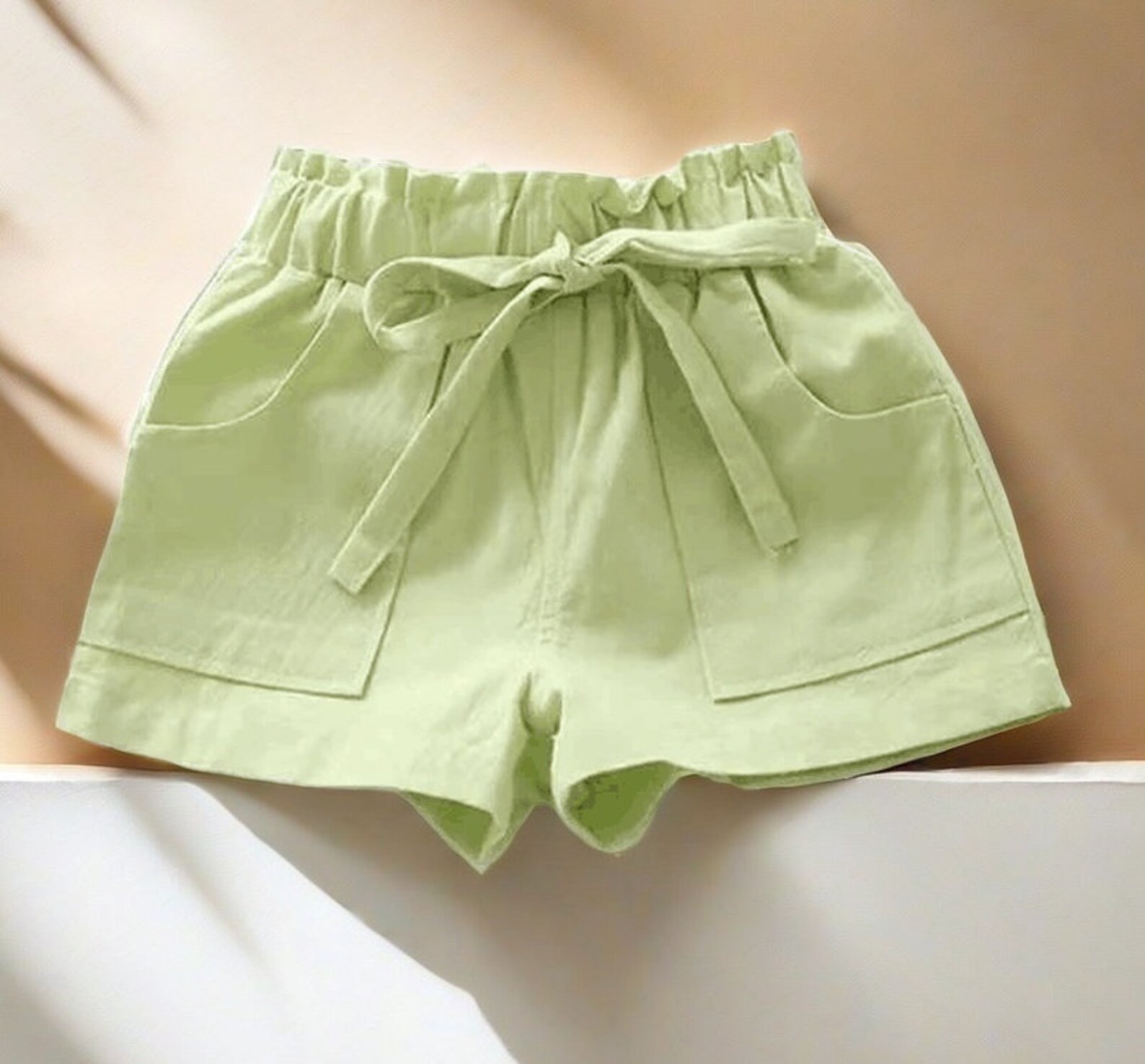 Girls Sewing Pattern With Written Instruction Girl Shorts Pattern Linen ...