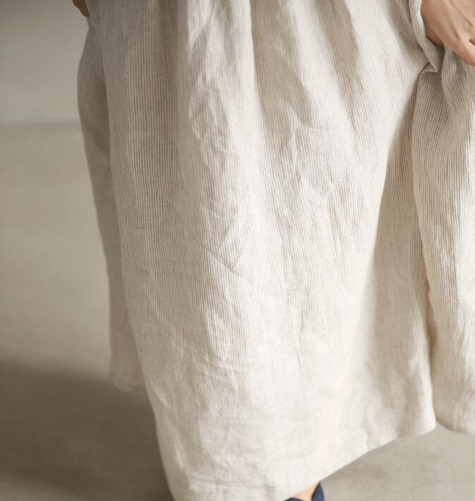 Loose Washed Soft Linen Dress, Drop Shoulder Dress, Women Dresses ...