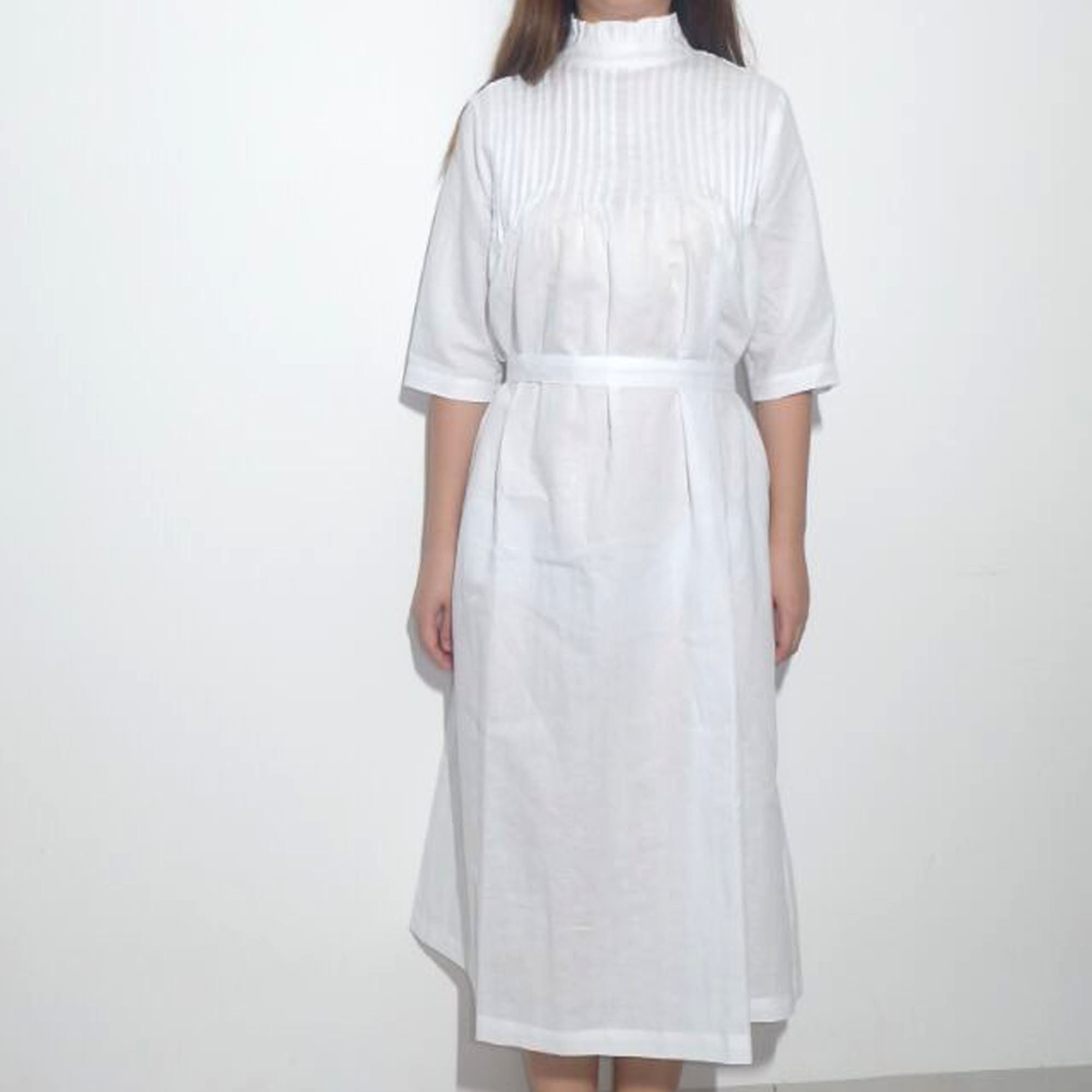 White Soft Washed Linen Women Dresses Summer Women Dresses Any Size ...