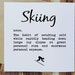 Skiing Definition Skiing Card, Funny Skiing. Ski Card, Card for Skier ...