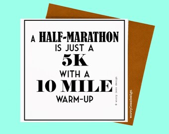 Card for runners | Etsy