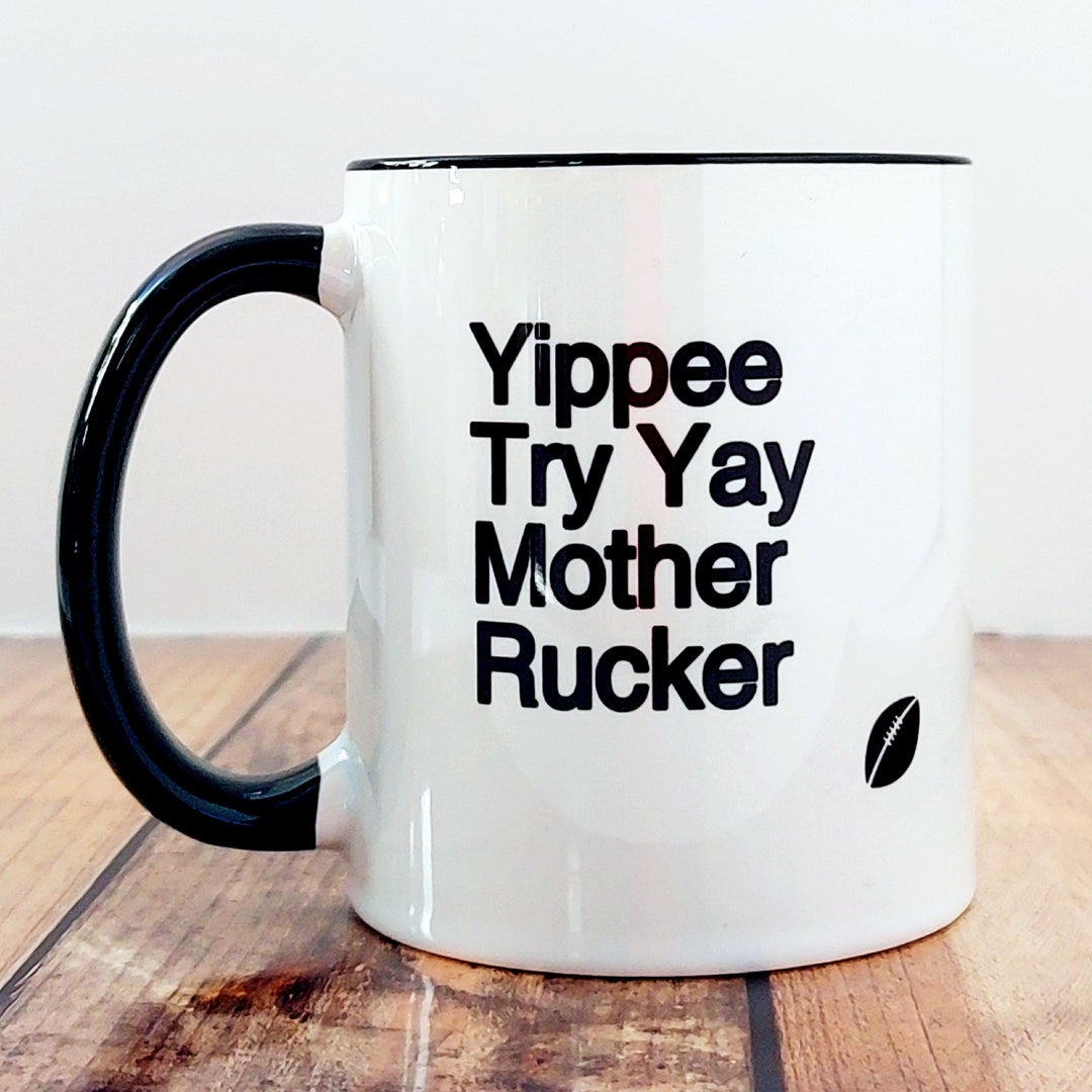 Rugby Gifts Yippee Try Yay. Mug. Funny Rugby Gift, Gift for Rugby Fan ...