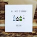 All I Need is Running AND GIN - Running Card, Card for Runner, Marathon ...
