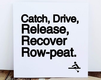 Rower Birthday Card - Etsy UK