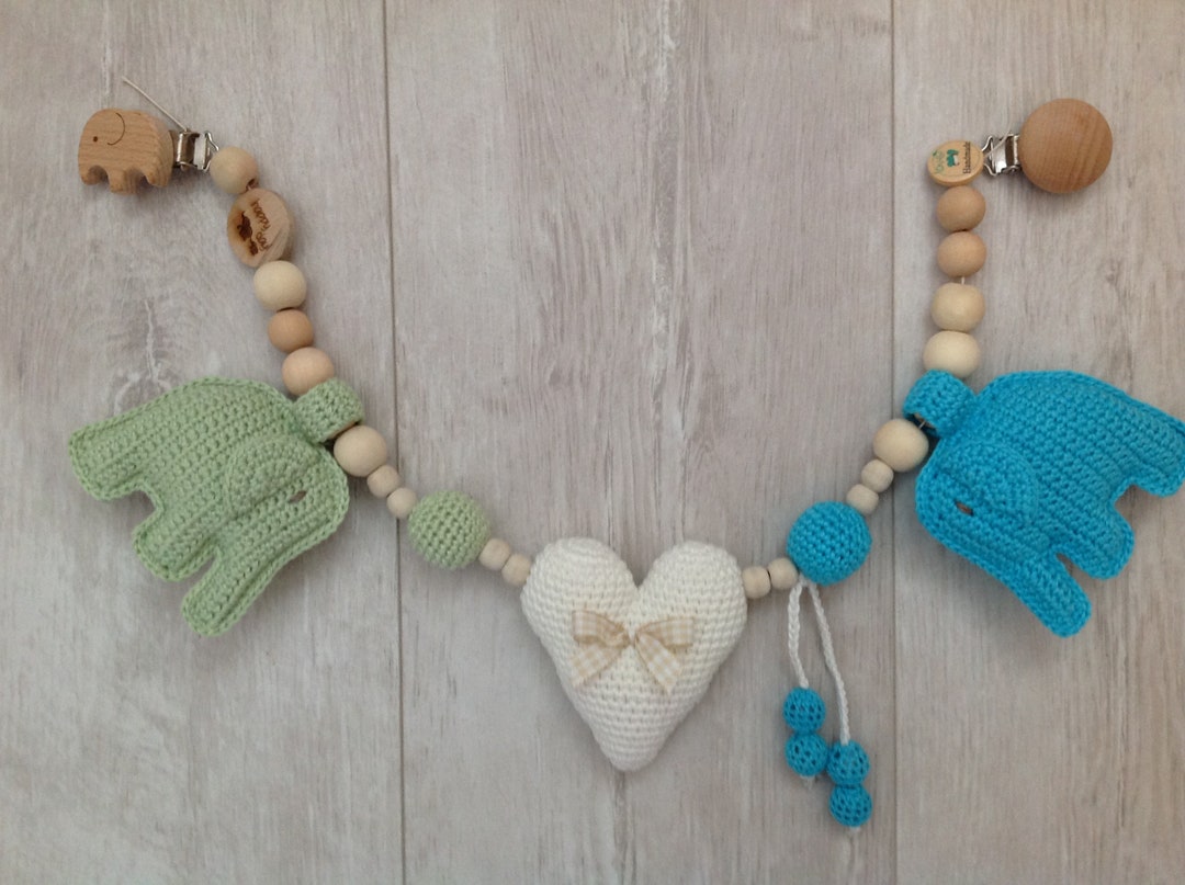 Crochet Stroller Chain /stroller Mobile/crochet Pram Chain - Etsy