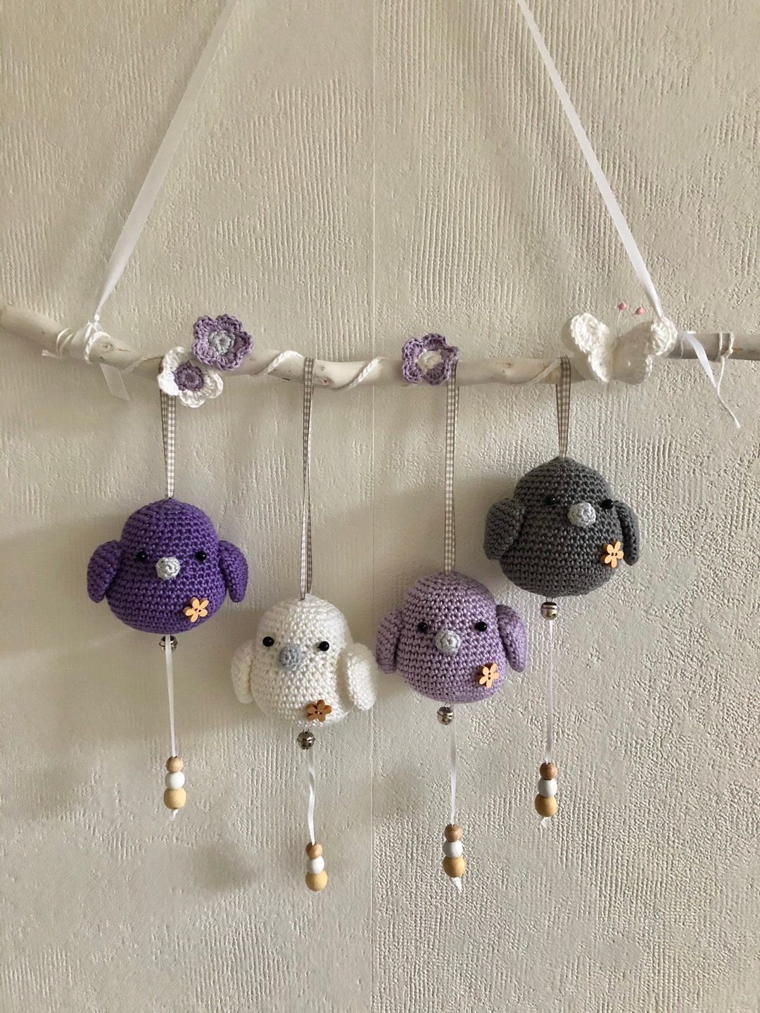 Crochet Baby Mobile/ Crochet Animals/ Nursery Decor/ Shower - Etsy