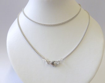 White Gold Chain Women - Etsy