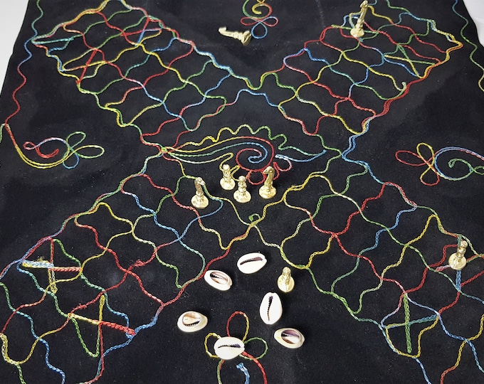 Barjis is a Canvas Board Game Beautifully Embroidered on Velvet Black ...