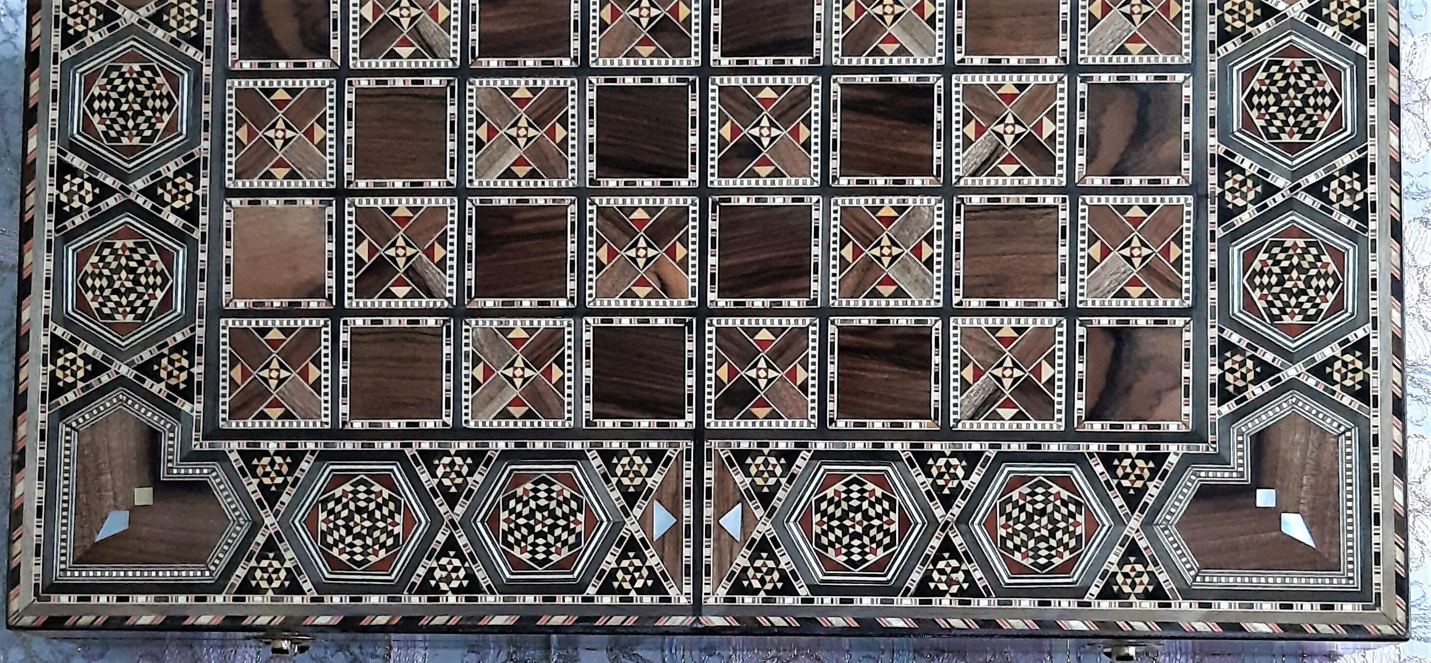 Large Size Backgammon Checkers Chess Set .mosaic Inlaid | Etsy