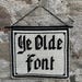 Ye Olde Font Alphabet Crochet Tapestry Pattern / Color Block / Written ...