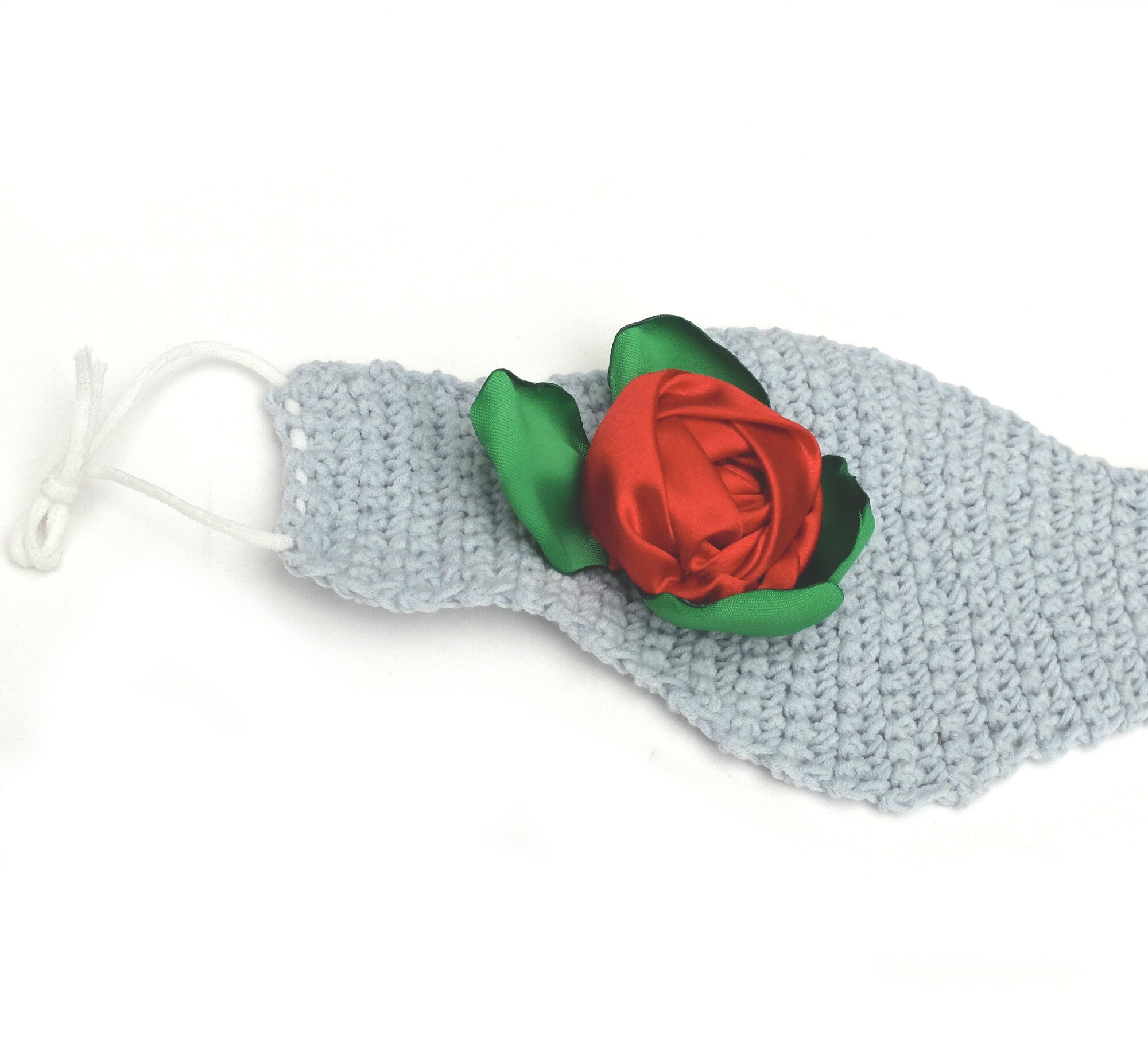 Crochet Face Mask, Red Rose Facemask, Floral Face Cover, Reusable Hat ...