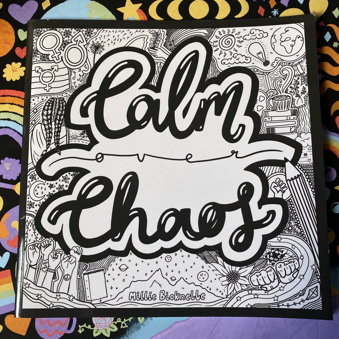 Calm Over Chaos Colouring Book - Etsy
