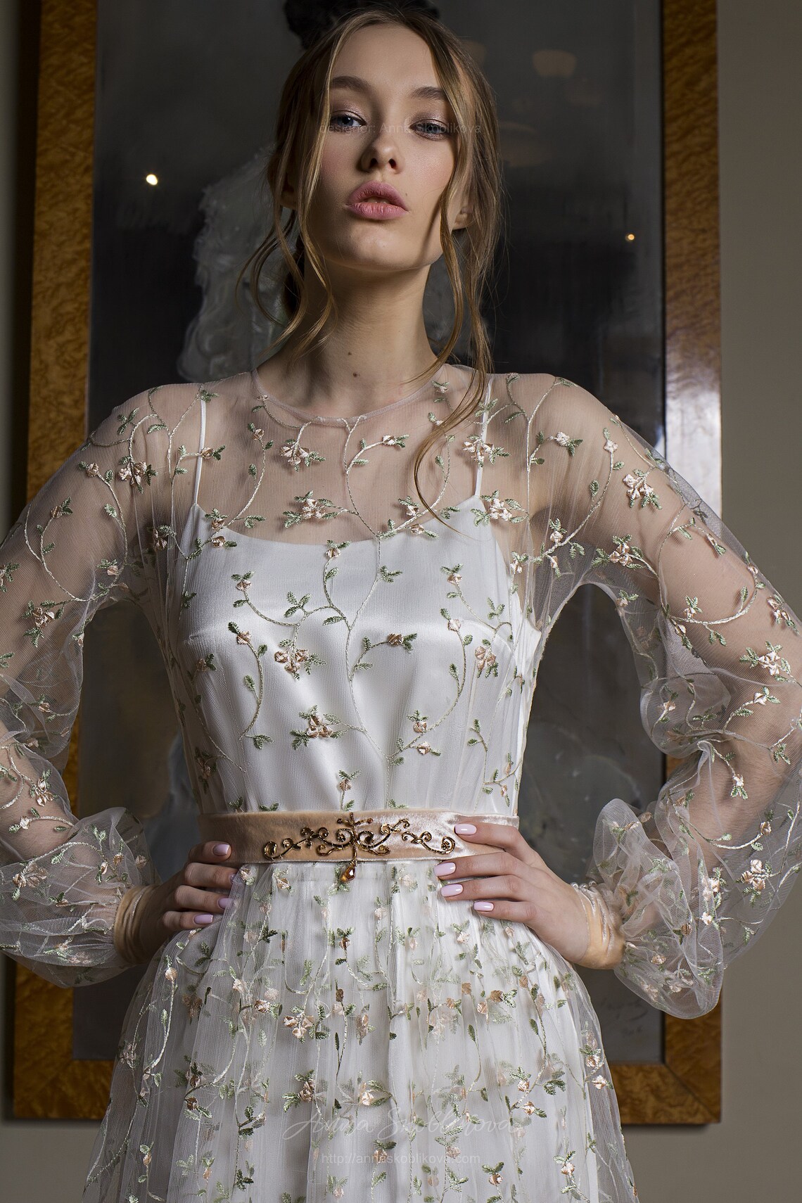 Colored Wedding Dress Simple Wedding Dress Boho Bohemian - Etsy