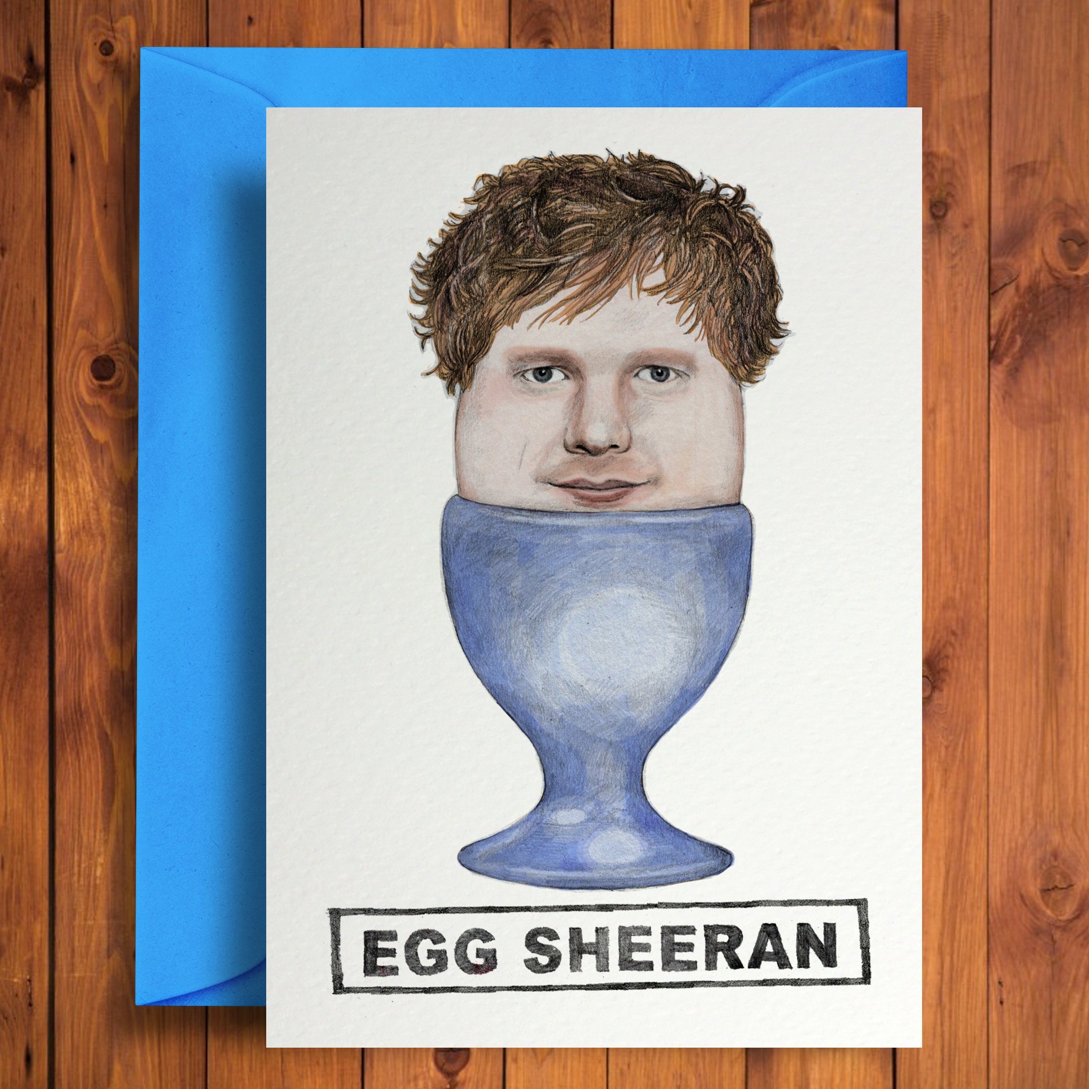 Egg Sheeran Greeting Card | Etsy