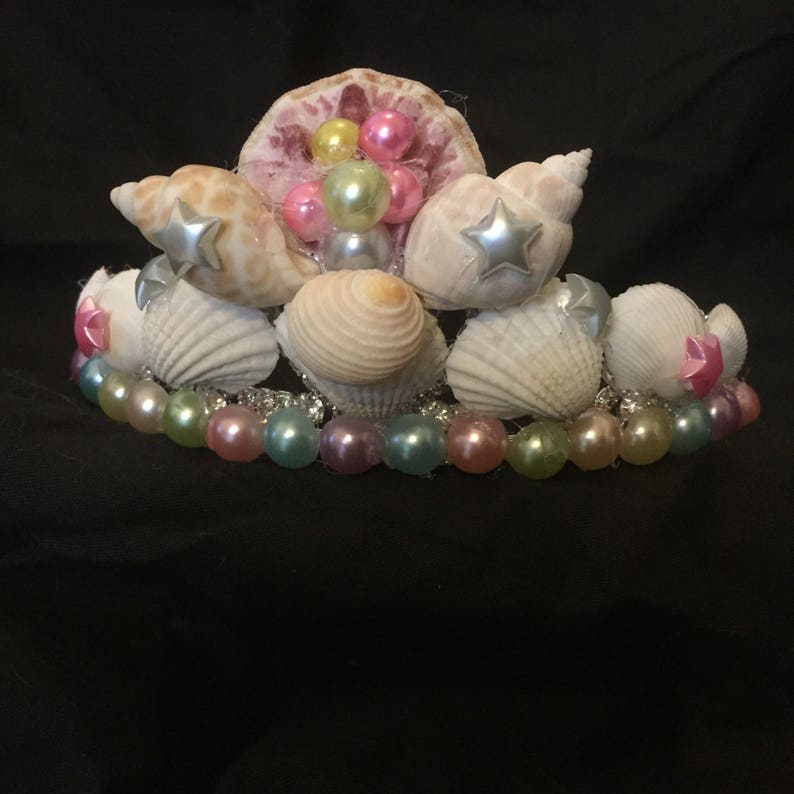 Mermaid Seashell Tiara Headband Crown One Size PARTY EDC - Etsy