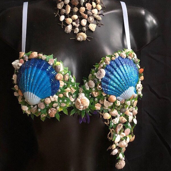 Blue Mermaid Bra - Etsy