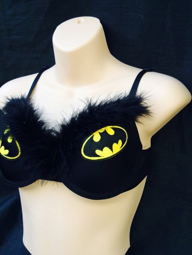 BATMAN BATGIRL Fancy Dress Rave Bra Clubwear Goth Dressing up - Etsy UK