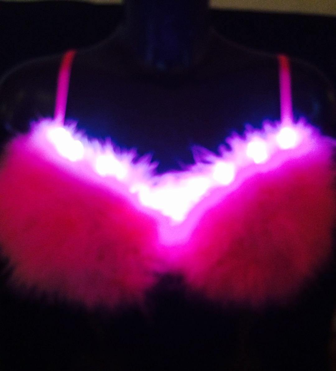 Designer LED Light up Rave Bra 34c Clubwear EDC Party 34b - Etsy