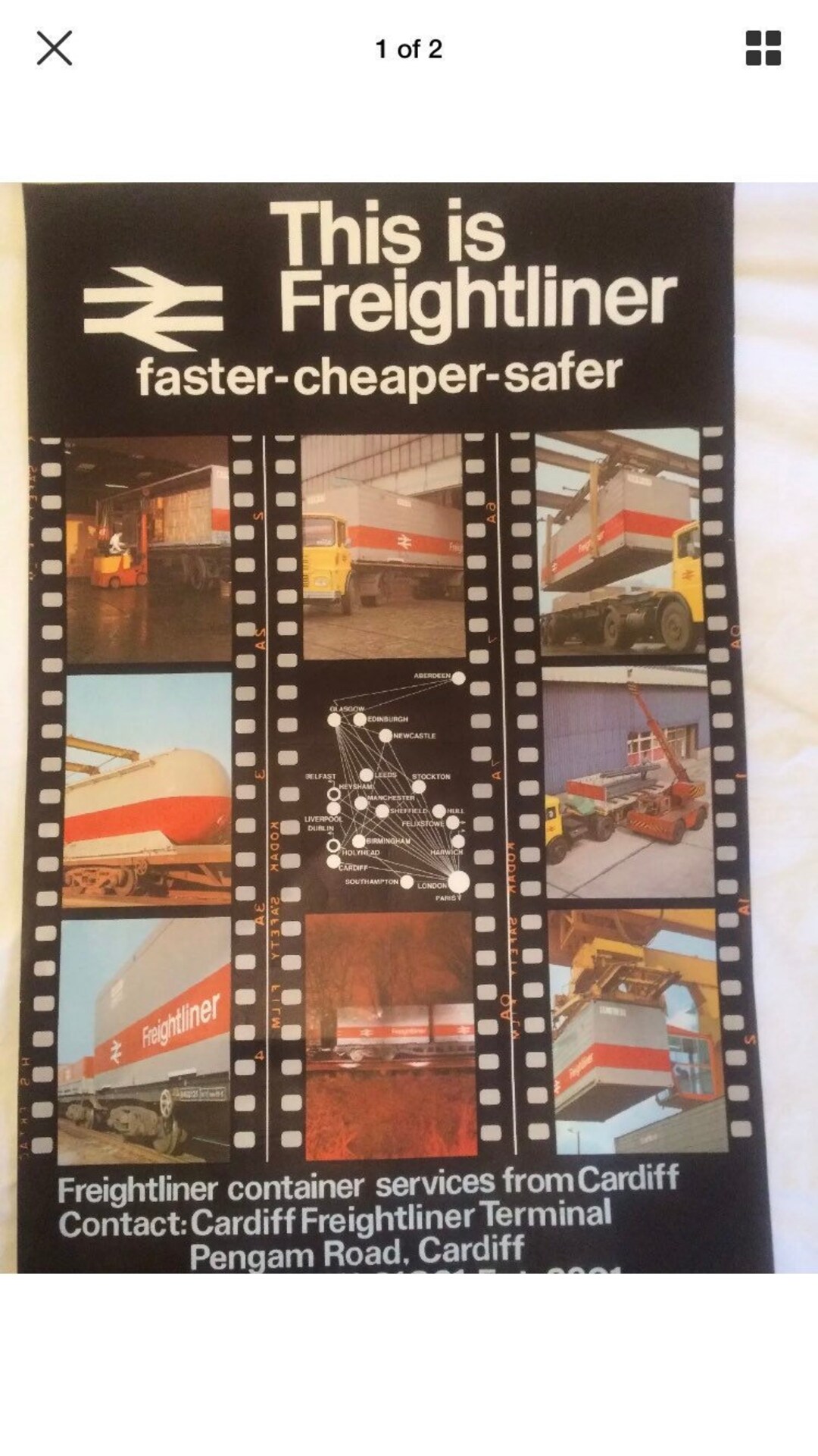 Original Vintage Freightliner Transport Poster 1970s - Etsy