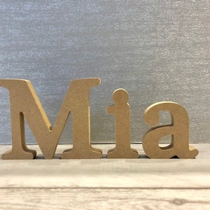 Free Standing MDF Letters - Personalised MDF Name - Etsy UK