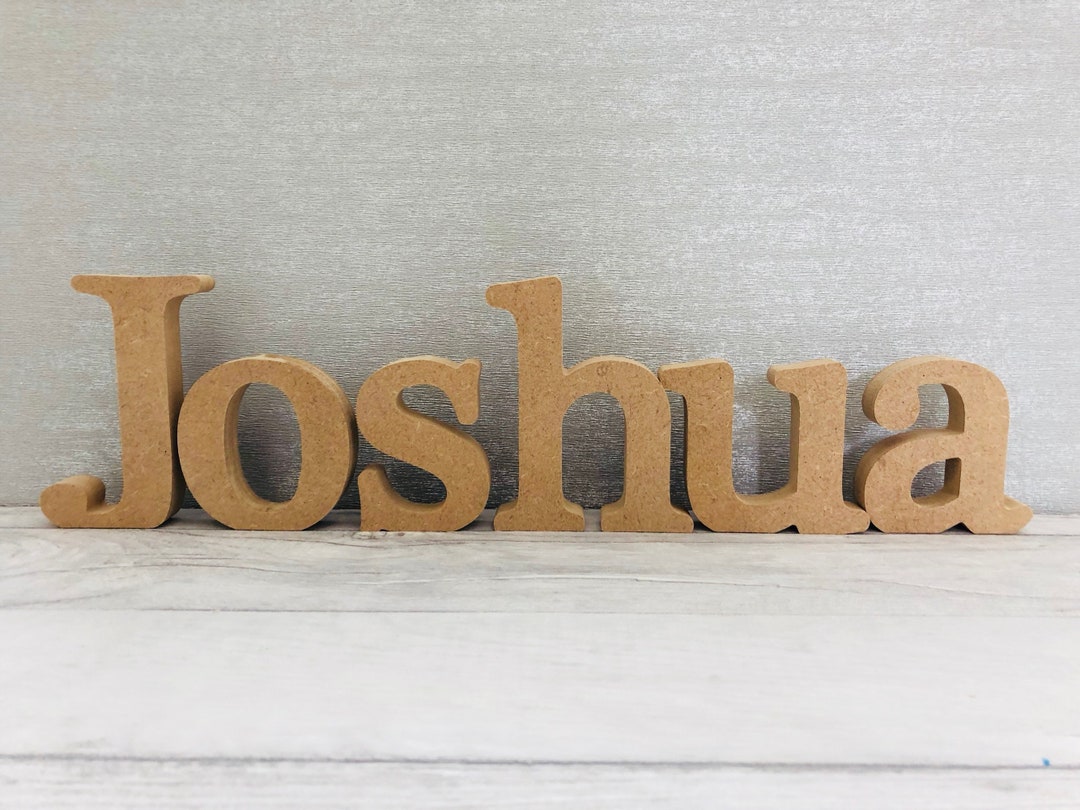 Free Standing MDF Letters - Personalised MDF Name - Etsy UK