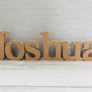Free Standing MDF Letters - Personalised MDF Name - Etsy UK