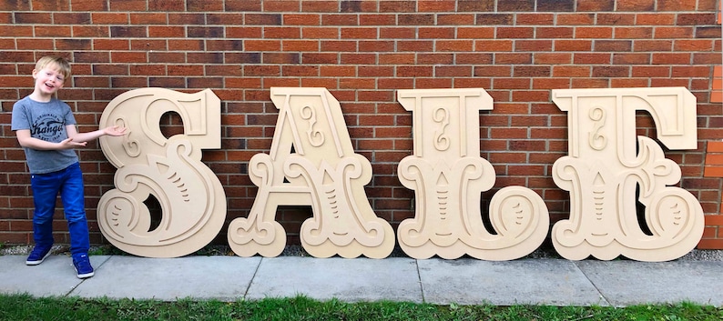 Giant Wooden Circus Letters MDF Letters | Etsy