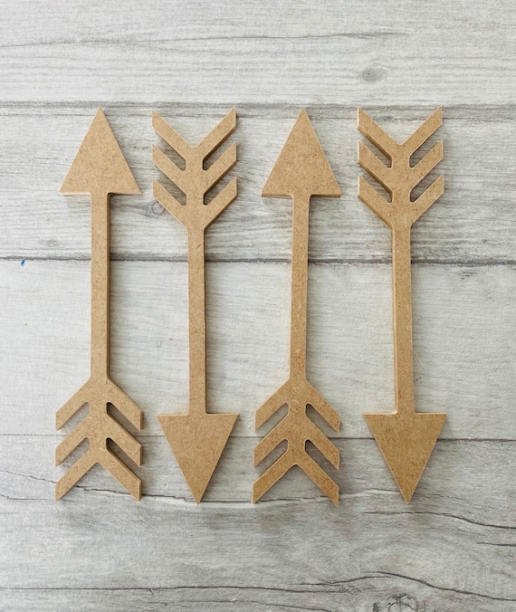 MDF Arrows Blank arrows for craft 6mm wooden arrows 220mm in length