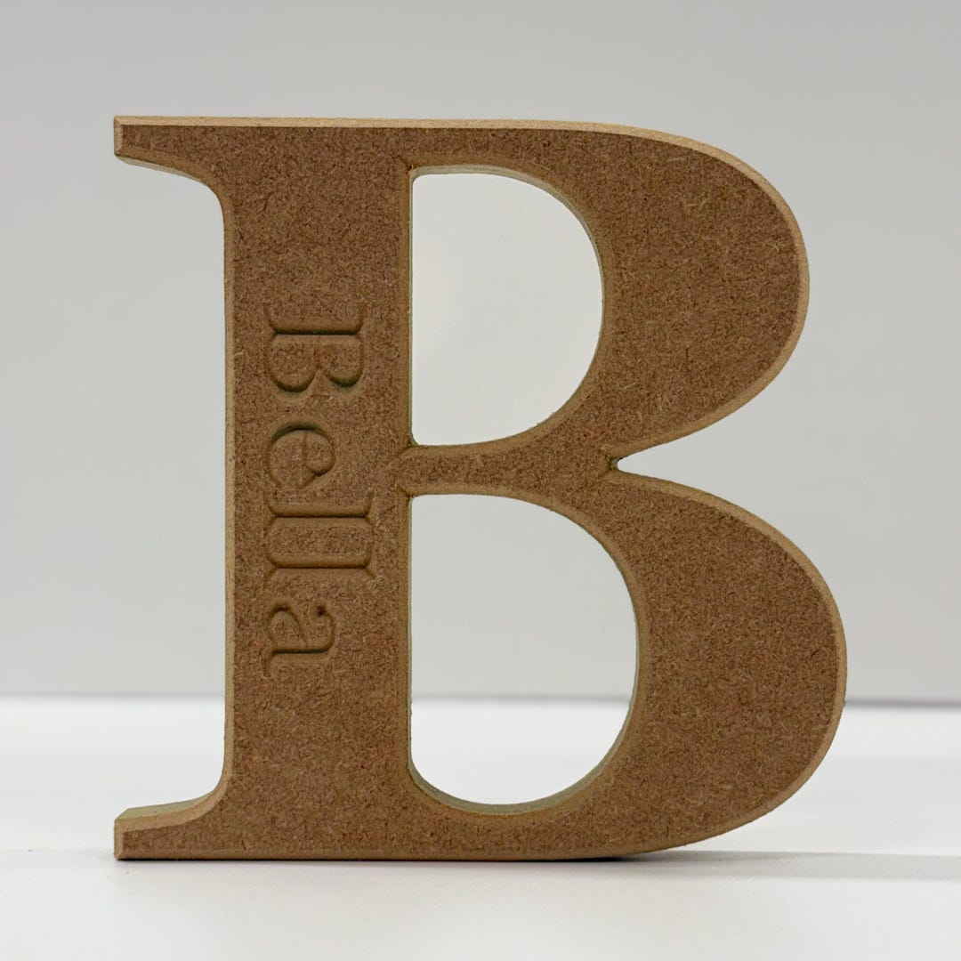 Engraved Personalised Wooden Letters - Blank MDF Letters - 200mm MDF ...